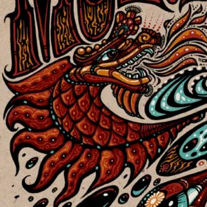 Moe. Moe.Down 2012 Official Screen Printed Poster - Zen Dragon Gallery