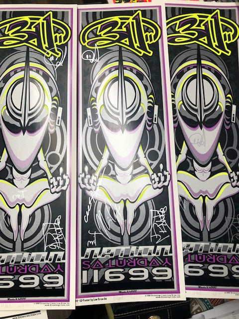 1999 BAND AUTOGRAPHED 311 The Nation DC - Zen Dragon Gallery