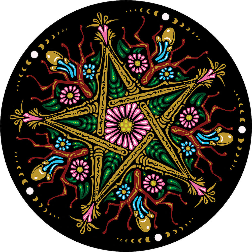 Pagan Mandala Sticker by Jeff Wood Zen Mystic Studio - Zen Dragon Gallery